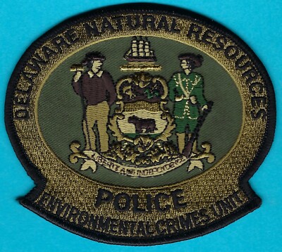 DELAWARE NATURAL RESOURCES ENVIRONMENTAL CRIMES POLICE SHOULDER PATCH ...