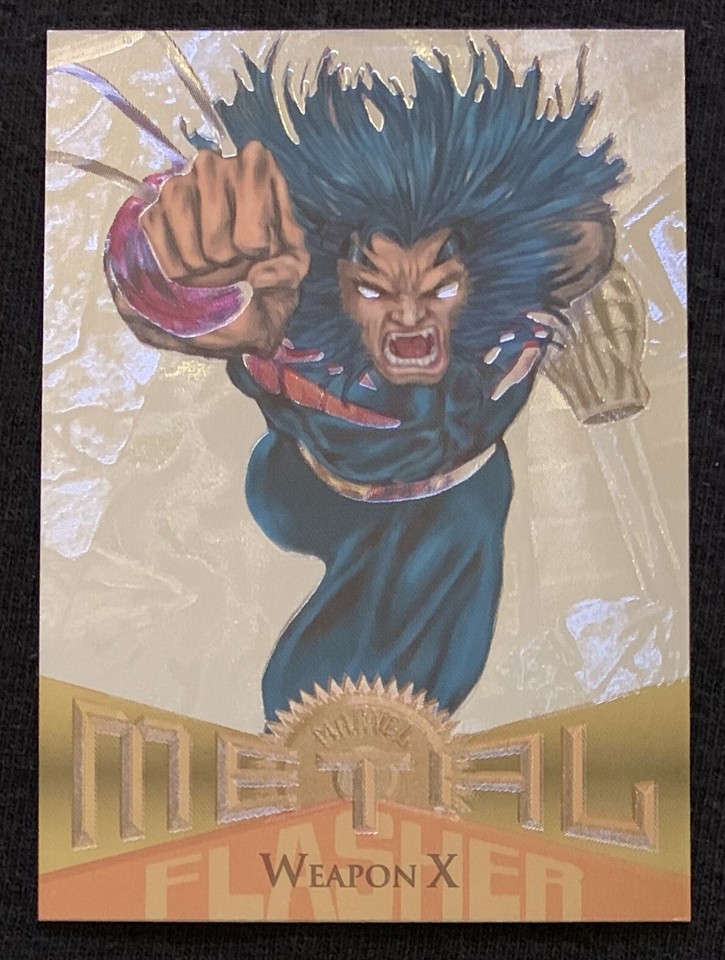 1995 FLEER MARVEL METAL SILVER FLASHERS CARD SINGLES YOU CHOOSE FLASHER ...