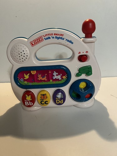 VTech Little Smart Talk N Lights Radio - Musical Sounds Learning Toy ...