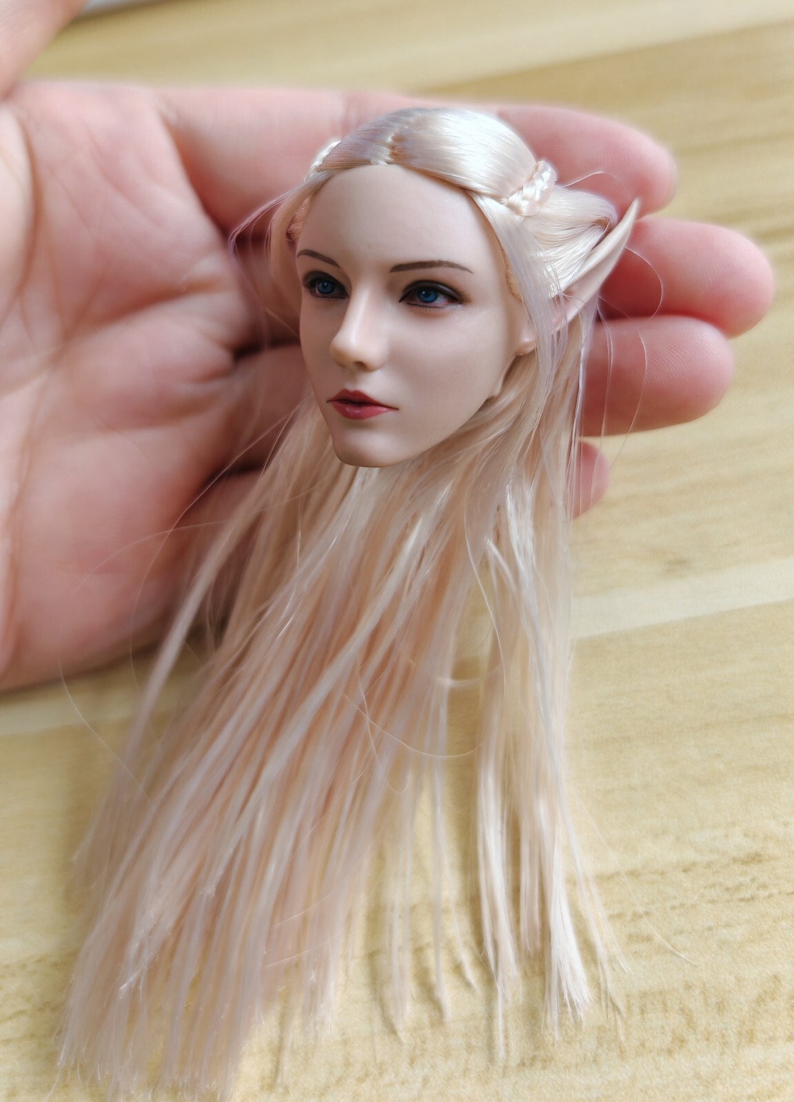 1:6 Elf Queen Girl Head Sculpt Carved Fit 12'' Suntan Action Figure | eBay