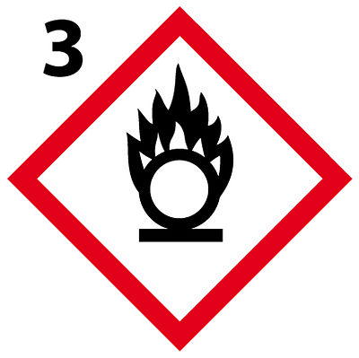 Comburant Plaque PVC danger interdit obligatoire [10cm] GHS3 | eBay