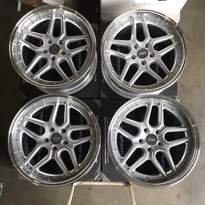 19 Inch ESR CS15 Silver Wheels 19x8.5 +30 / 19x9.5 +35 5x120 Rims Set 4 ...