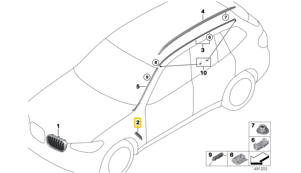 Genuine BMW X3 G01 X4 G02 Front Right Side Panel Finisher 51137418606 ...