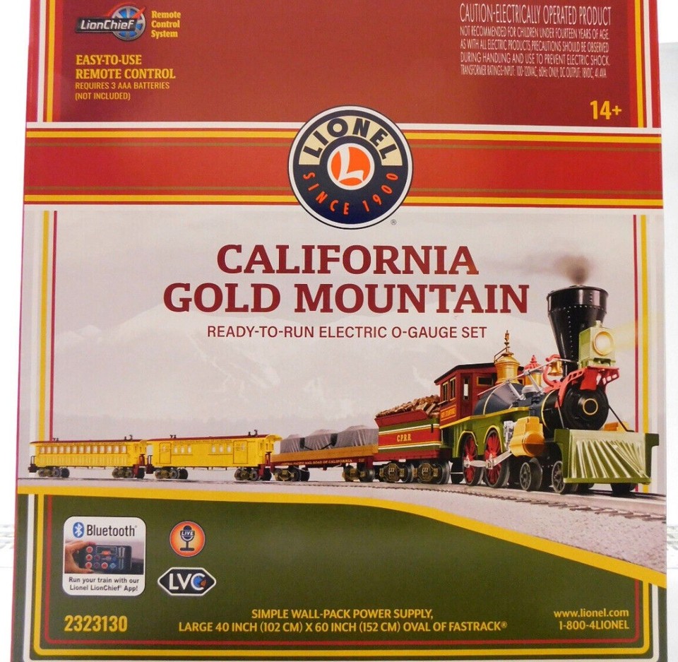 LIONEL CALIFORNIA GOLD MOUNTAIN GENERAL TRAIN SET 2323130! O GAUGE ...