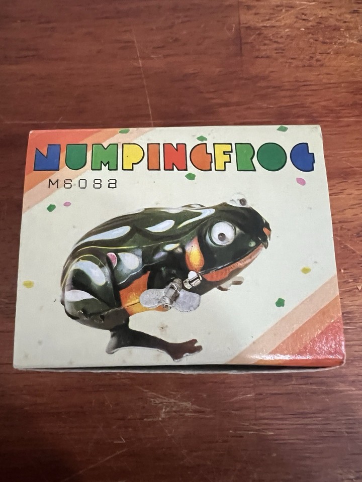 Jumping Frog Retro Clockwork Wind Up Tin Toy With Box MS 082 China | eBay