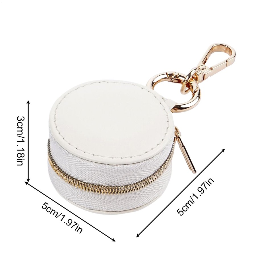 1x Travel Jewelry Holder Keychain, Mini Jewelry Case Portable Ring ...