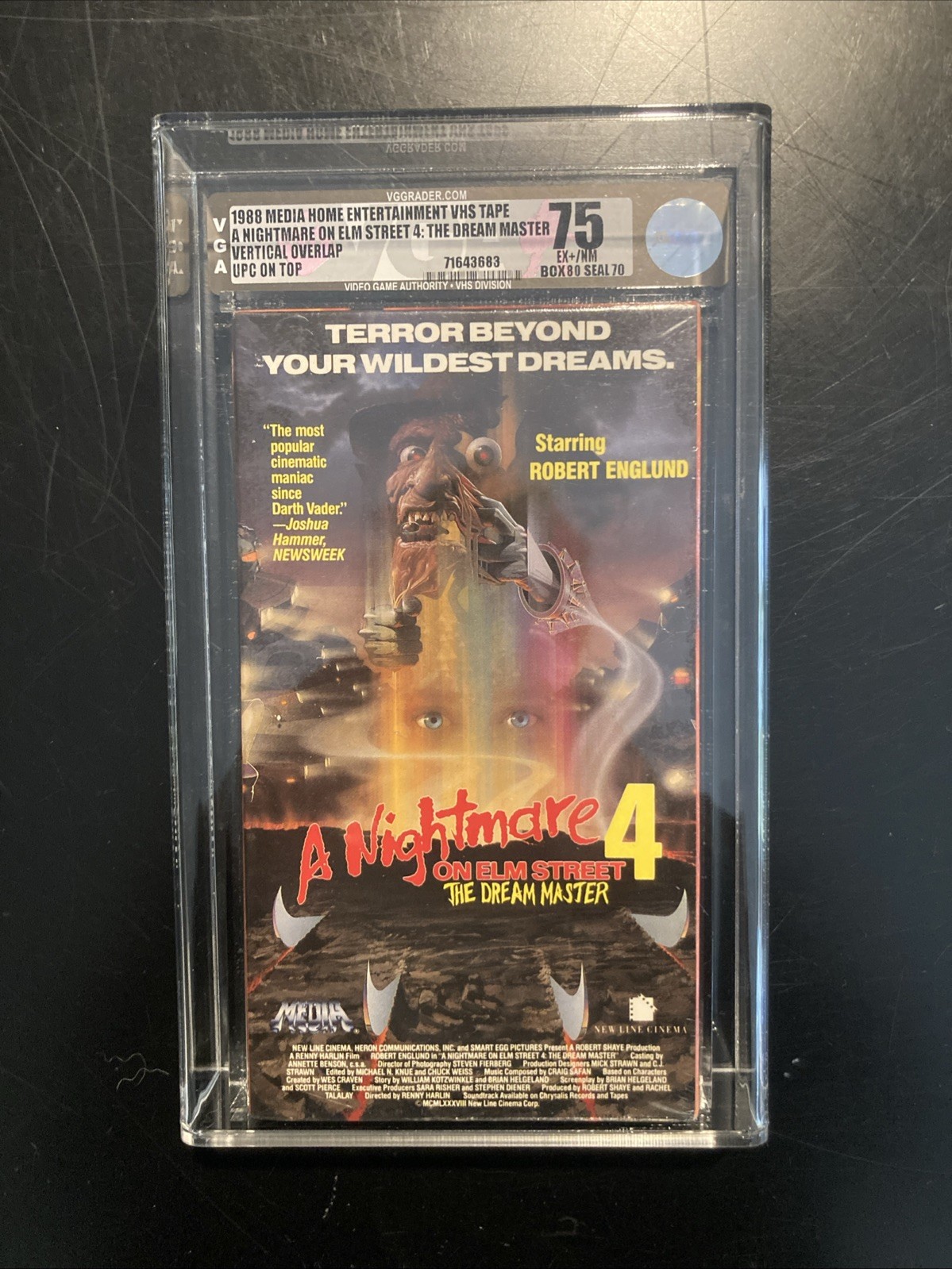 A Nightmare on Elm Street 4 The Dream Master Sealed 1988 VHS VGA 75 ...