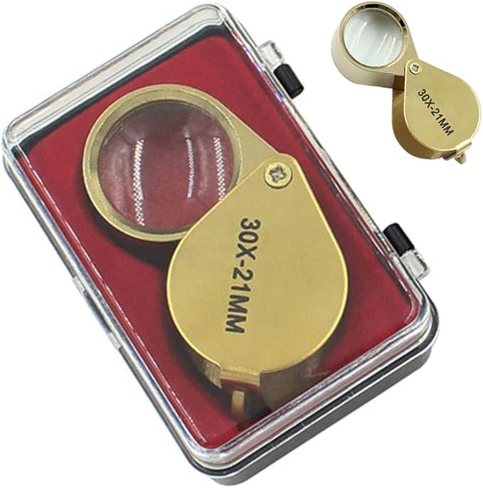 30X Jewelers Loupe Magnifier Jewelry Coin Loop Magnifying Glass Eye ...