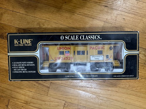 K-Line - K612-2112 - Union Pacific - Bay Window Caboose w/ Smoke Unit ...