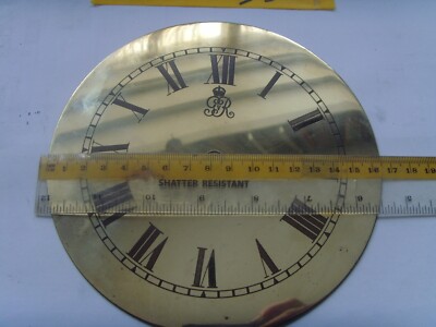 clock dial , clock parts or 6.75 inch dial BRASS ETCHED, THICK BRASS ...