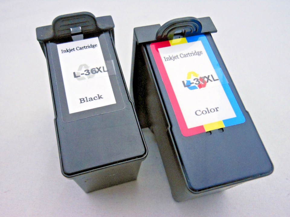 36XL BLK & 37XL CLR Ink Cartridge for Lexmark X6675 X6650 X5650 X4650 ...