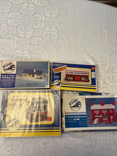 Lot of 4 Vintage K-Line Trains O Scale Buildings Kits: 1 Still Sealed ...