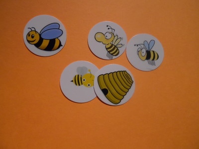 Pre Cut One Inch Bottle Cap Images BUMBLEBEE BEE BEES Free Shipping | eBay