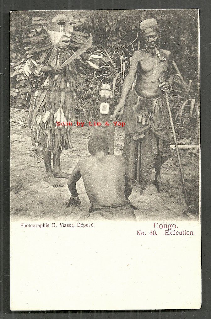 Congo Execution Wizard Mask Sword Beheading Africa 1899 | eBay