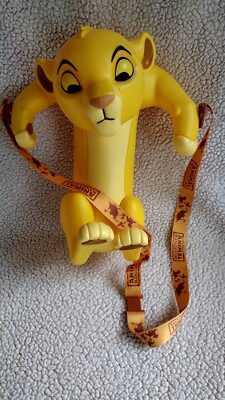 Disney Parks Lion King Baby Simba Popcorn Bucket w/ Strap Animal ...