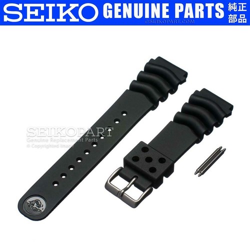 Genuine Seiko Z22 Watch Band Diver SKX007 SKX009 22mm Black Rubber ...