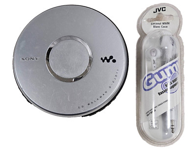 Sony CD Walkman Portable Compact Disc Player - Silver D-EJ011/SC w/ New ...