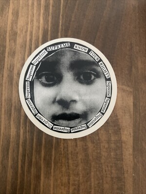 Supreme Know Your Rights Sticker 100% Authentic SS17 Season | eBay