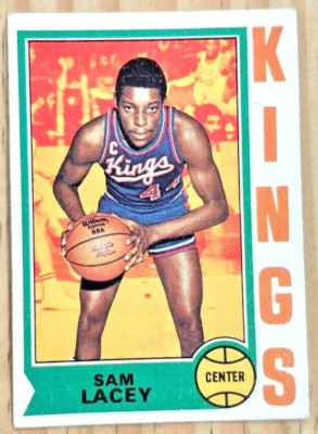 1974-75 TOPPS SAM LACEY CARD#99 KANSAS CITY KINGS NEW YORK NETS ...
