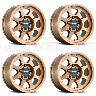 (4X) Method MR701 Bead Grip Wheels [17x8.5|5x150|ET:0|CB:110.5] Method ...