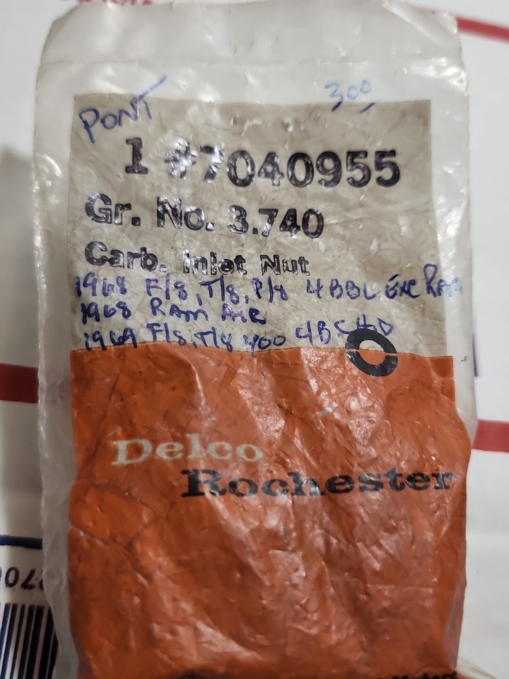 1968 68 1969 69 GTO FIREBIRD CAMARO CHEVELLE SKYLARK 442 GS QUADRAJET ...