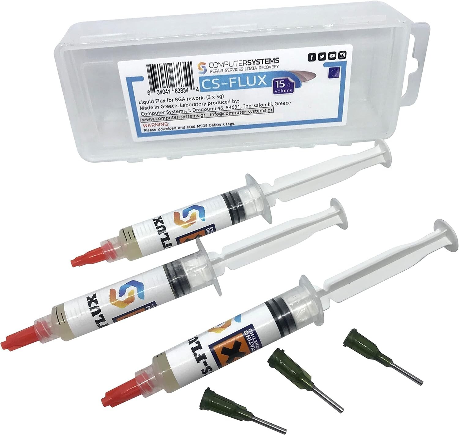 CS-FLUX 15g Low Viscosity Halogen Free Lead Free Liquid Flux for BGA ...