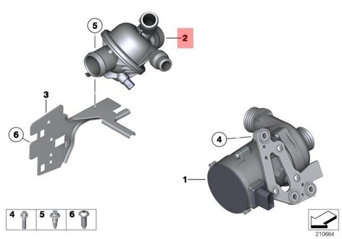 Genuine BMW F25 SUV Engine Coolant Thermostat Housing OEM 11537586783 ...