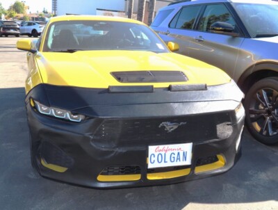 2024-2025 Colgan Ford Mustang GT Front End Mask Bra 2pc | Black | 3 ...