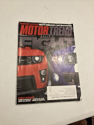 Motor Trend Magazine October 2012 Camaro ZL1 vs Shelby GT500 GT 500 ...
