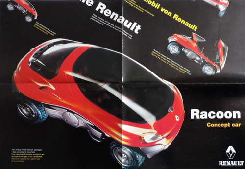 Brochure RENAULT RACOON Concept car en poster | eBay