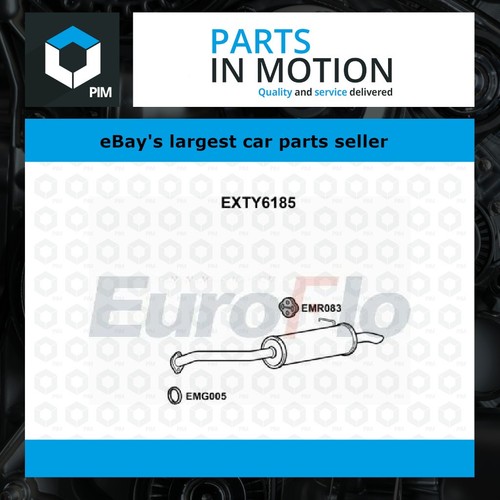 Exhaust Back / Rear Box fits TOYOTA AURIS ZRE151 1.6 07 to 12 1ZR-FE ...