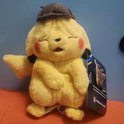 [NEW] Detective Pikachu Wrinkled Face Plush Pokemon Center Doll ...