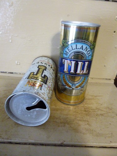 FOREIGN WIDE SEAM STEEL BEER CANS -[EMPTY CANS, READ DESC.]- | eBay