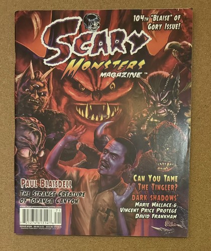 Scary Monsters Magazine #104 Blaise Of Gory Issue 2017 Cult Pulp Horror ...