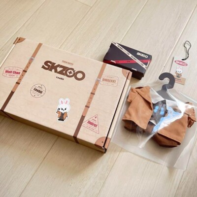 Official Stray Kids SKZOO Plush Outfit Detective Costume Leebit Lee ...