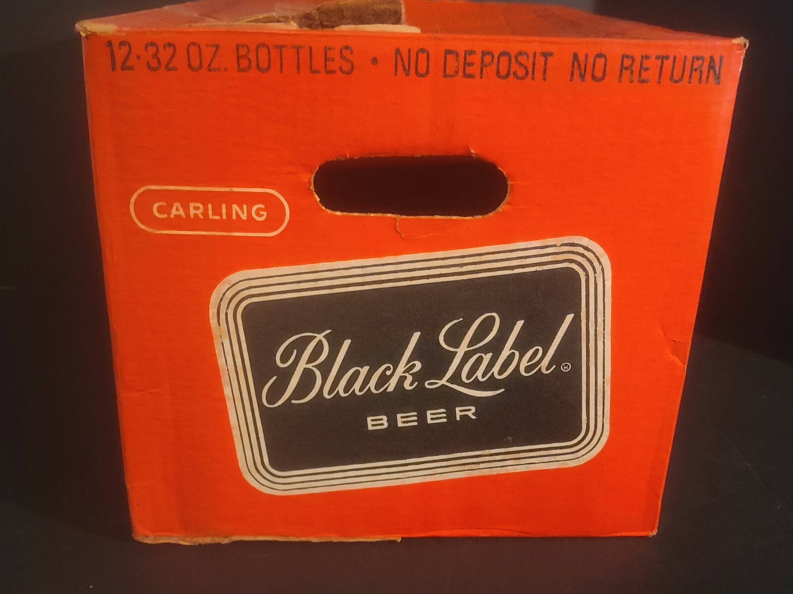 Vintage 1960's Carling Black Label Beer ~ Cardboard Beer Box (B) | eBay
