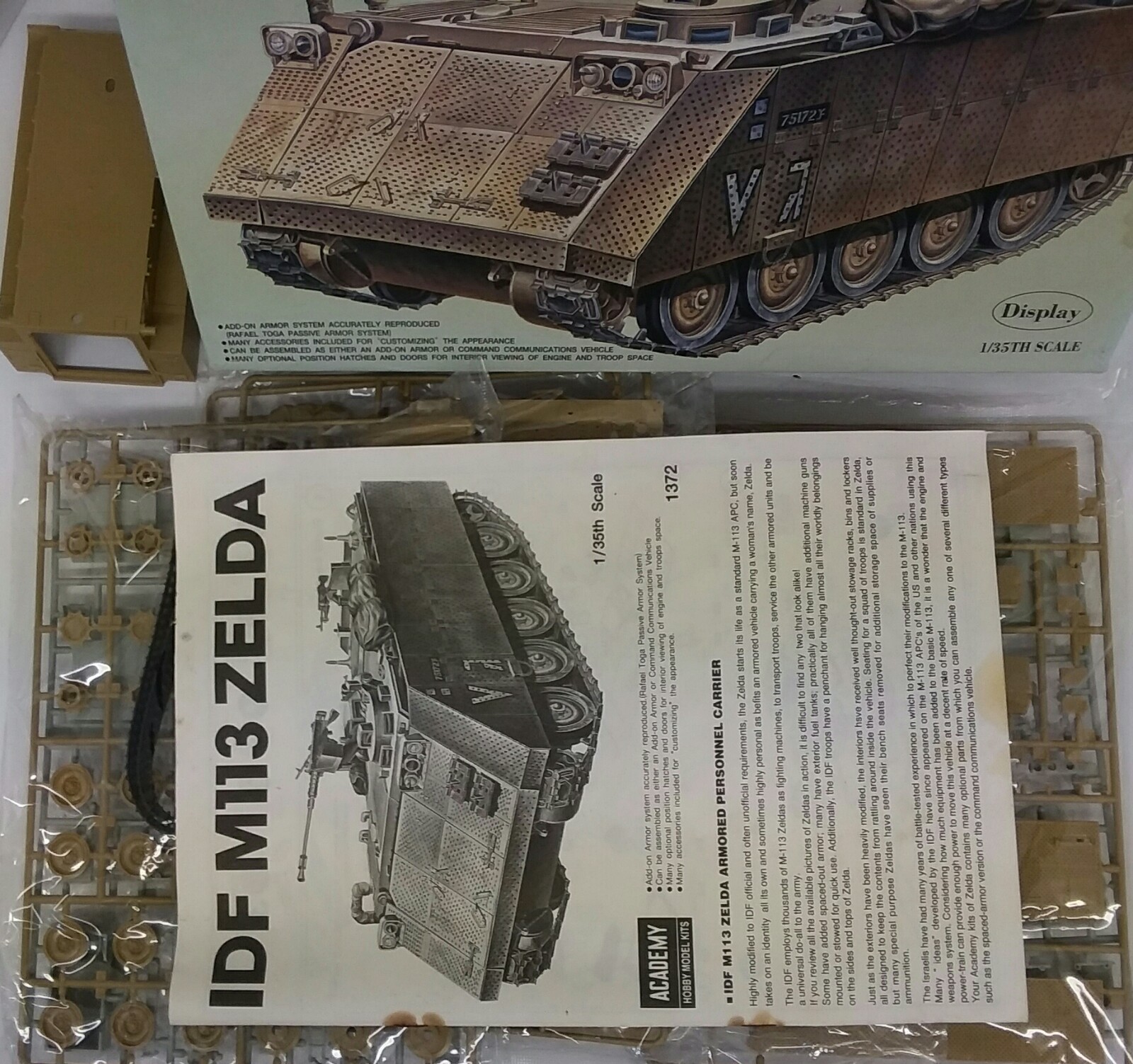 I.D.F. M113 ZELDA~#1372~ACADEMY MODEL KIT 1/35 SCALE | eBay