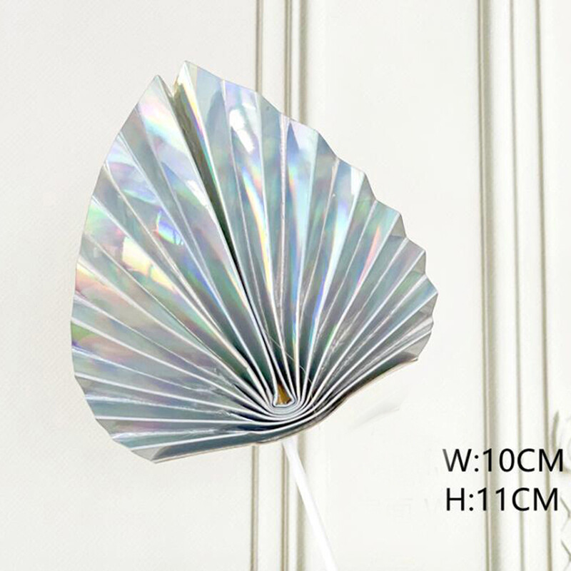 Paper Folding Fan Cake Toppers Gold Leaf Birthday Cake Topper for K $7 ...