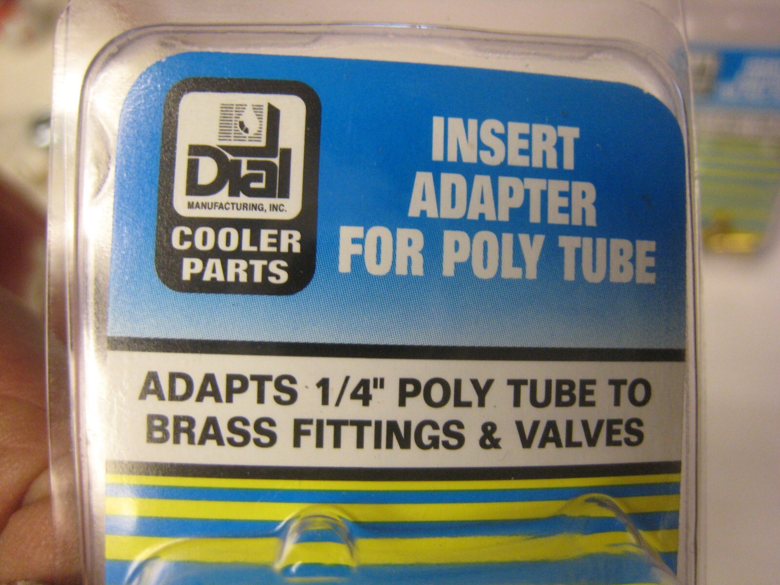 2 packs Dial Adapter 1/4 " Box/4 Tube connects 1/4" poly tubing to Comp ...