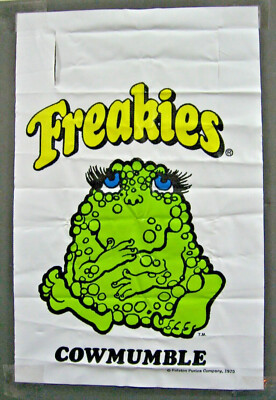Vintage 1975 Cowmumble Freakies Cereal Toy Banner Sign Unused Old Store ...