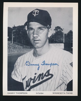1970-1975 Twins Team Issue 4"x 5" -DANNY THOMPSON (Minnesota Twins) | eBay