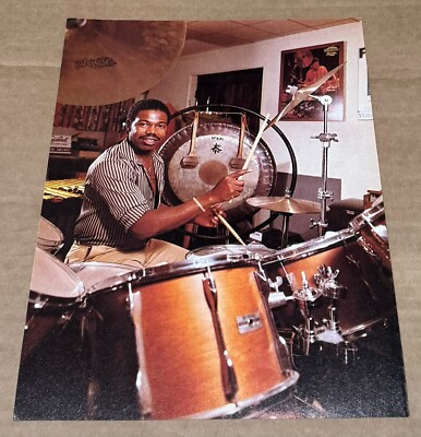 Ndugu Leon Chancler - JAZZ DRUMMER - Music Print Ad Photo - 1983 | eBay
