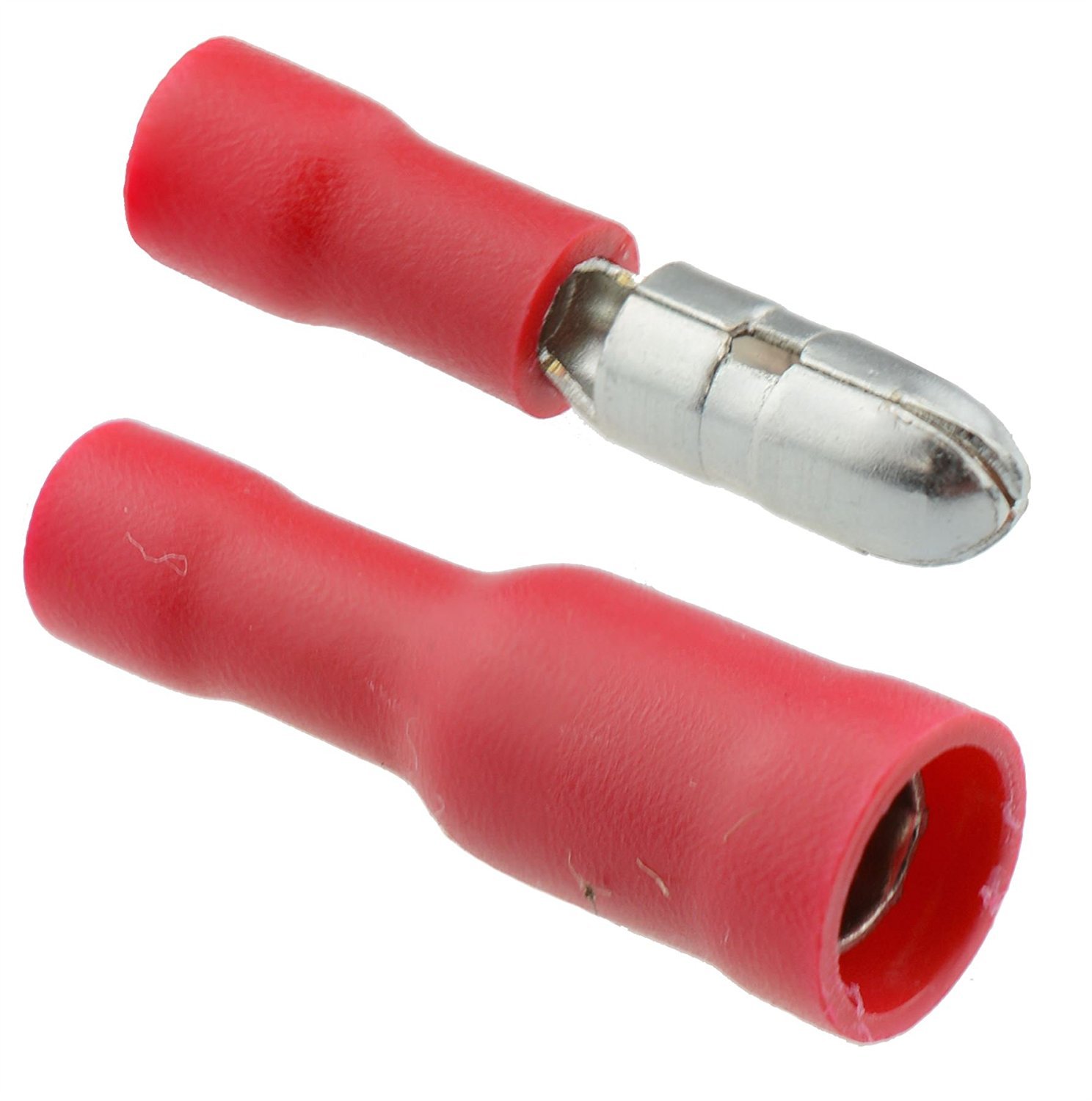 50 Red Wire Bullet Connector Crimp Electrical Terminals | eBay UK