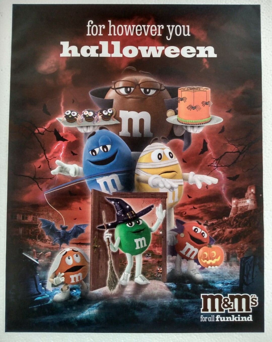 2022 M&M's Halloween Print Advertisement Ad Wall Decor Art FRAME IT ...