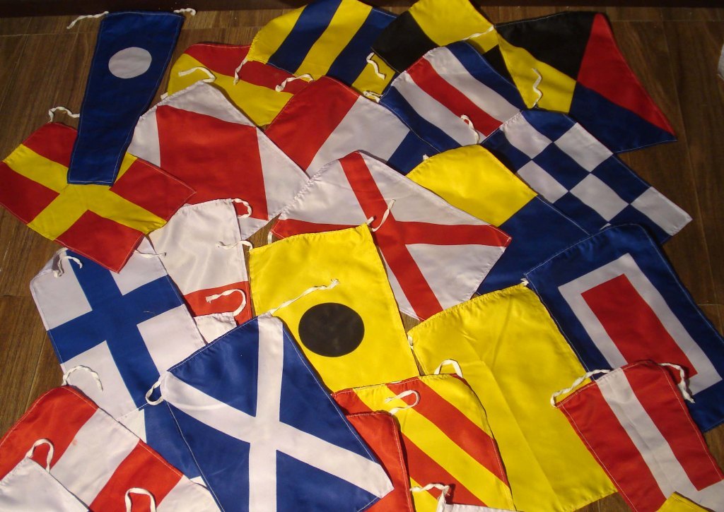 MARITIME Signal Code FLAG Set - Set of Total 40 flag with CASE COVER | eBay