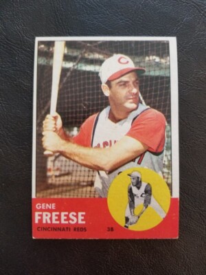 GENE FREESE 1963 TOPPS BASEBALL CARD #133 CINCINNATI REDS | eBay