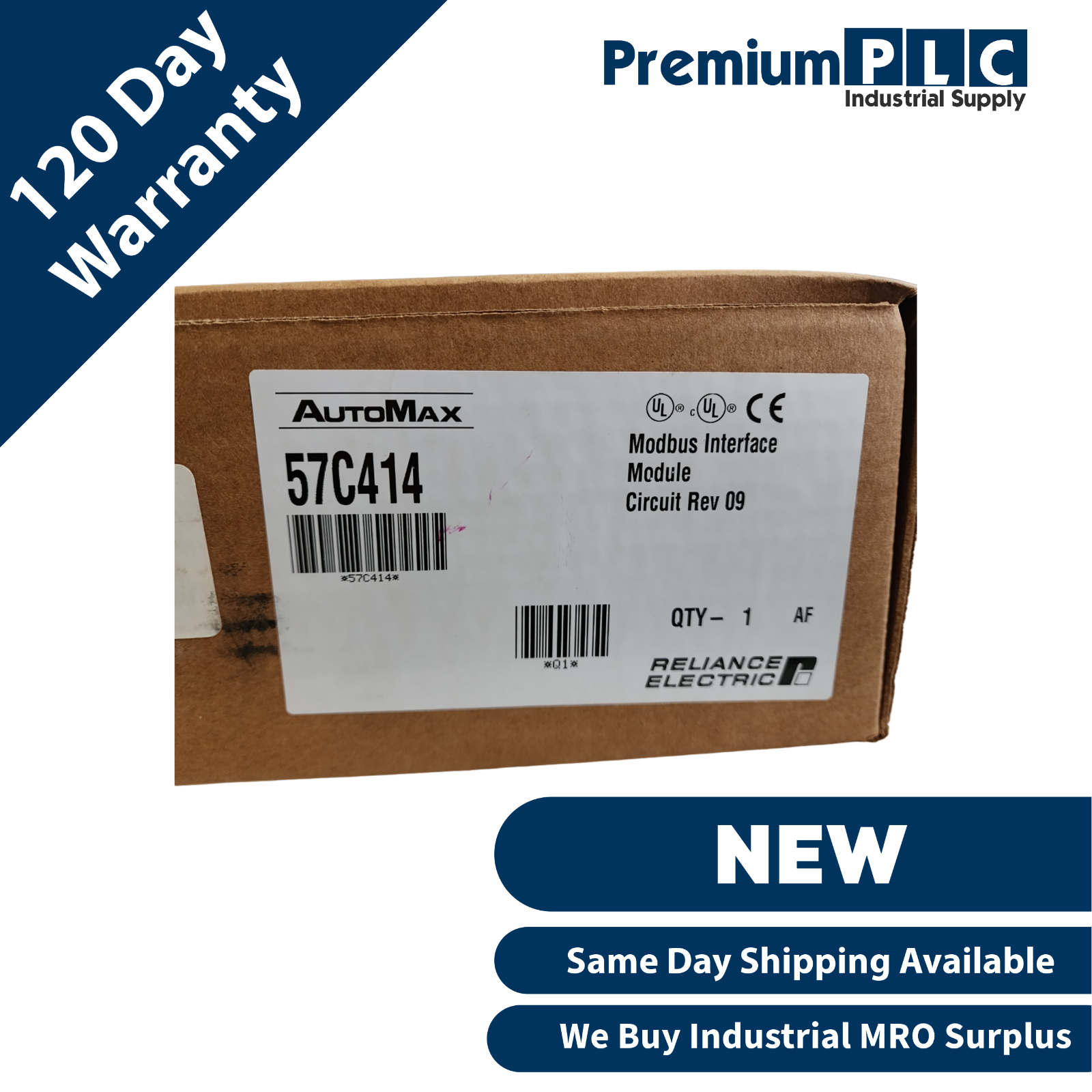 NEW RELIANCE ELECTRIC 57C414 REV 09 AutoMax MODBUS INTERFACE 0-57414-1R ...