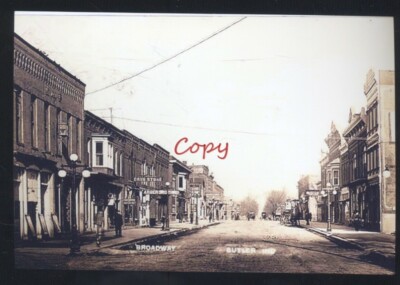 REAL PHOTO BUTLER INDIANA DOWNTOWN MAIN STREET SCENE POSTCARD COPY | eBay