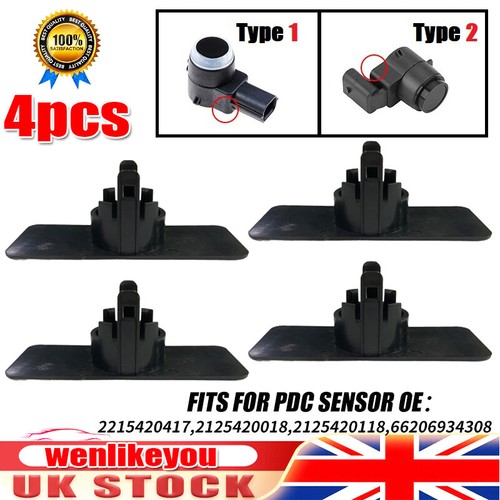 4X PDC Parking Sensor Holder For AUDI BMW PEUGEOT RENAULT SKODA SEAT VW ...