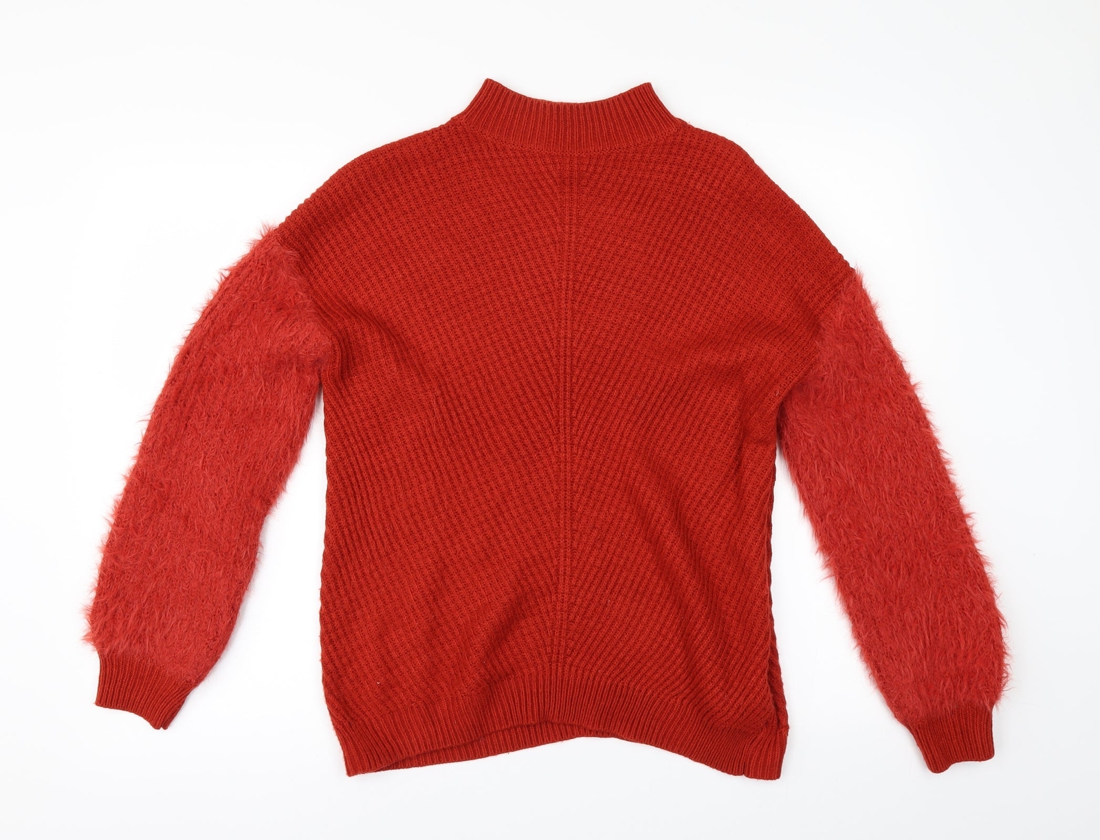 Primark Womens Orange Round Neck Acrylic Blend Jumper Size 2XS | eBay UK